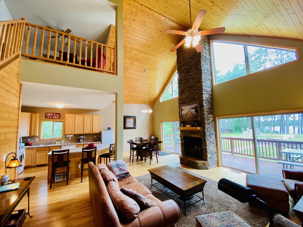 Three Level Chalet-Style Home on Lake Nancy with 137 Feet of Frontage